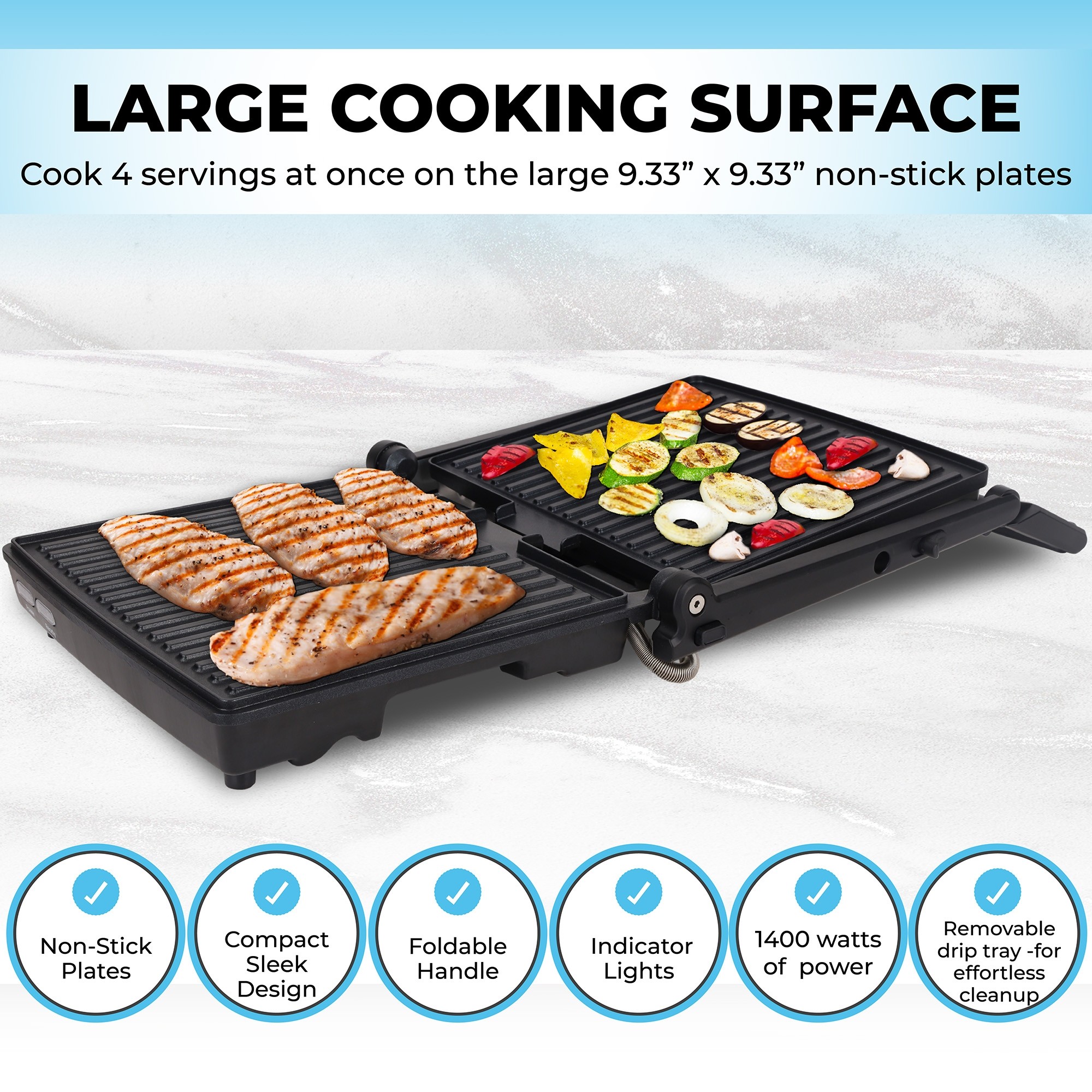 Courant Courant Smoosh! Gourmet Panini Maker and Grill