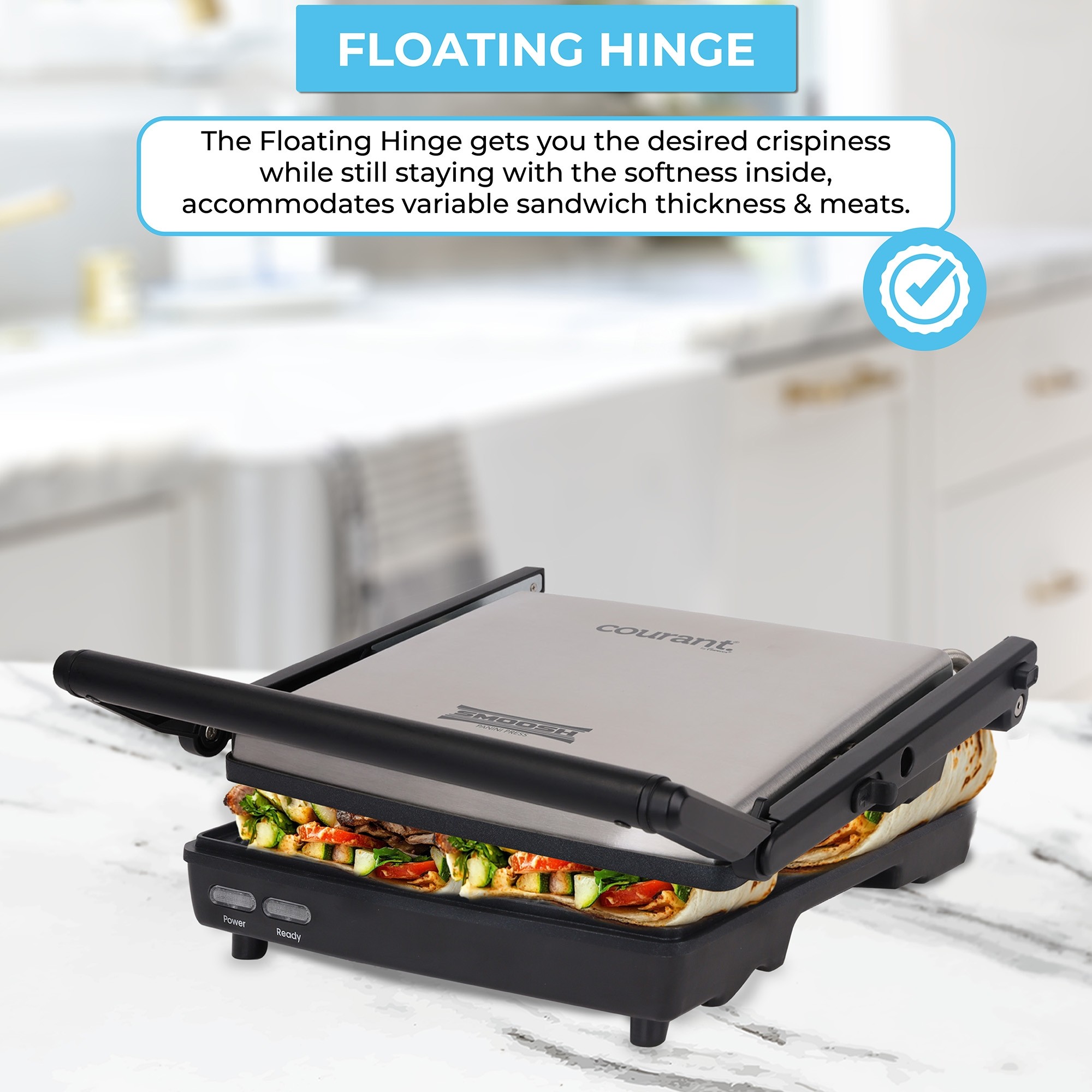 Courant Courant Smoosh! Gourmet Panini Maker and Grill