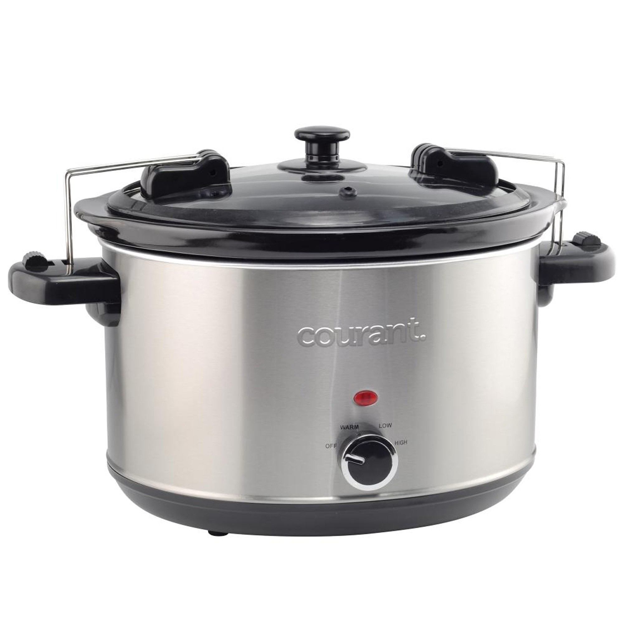 Courant 6-QT Locking Slow Cooker - Stainless Steel