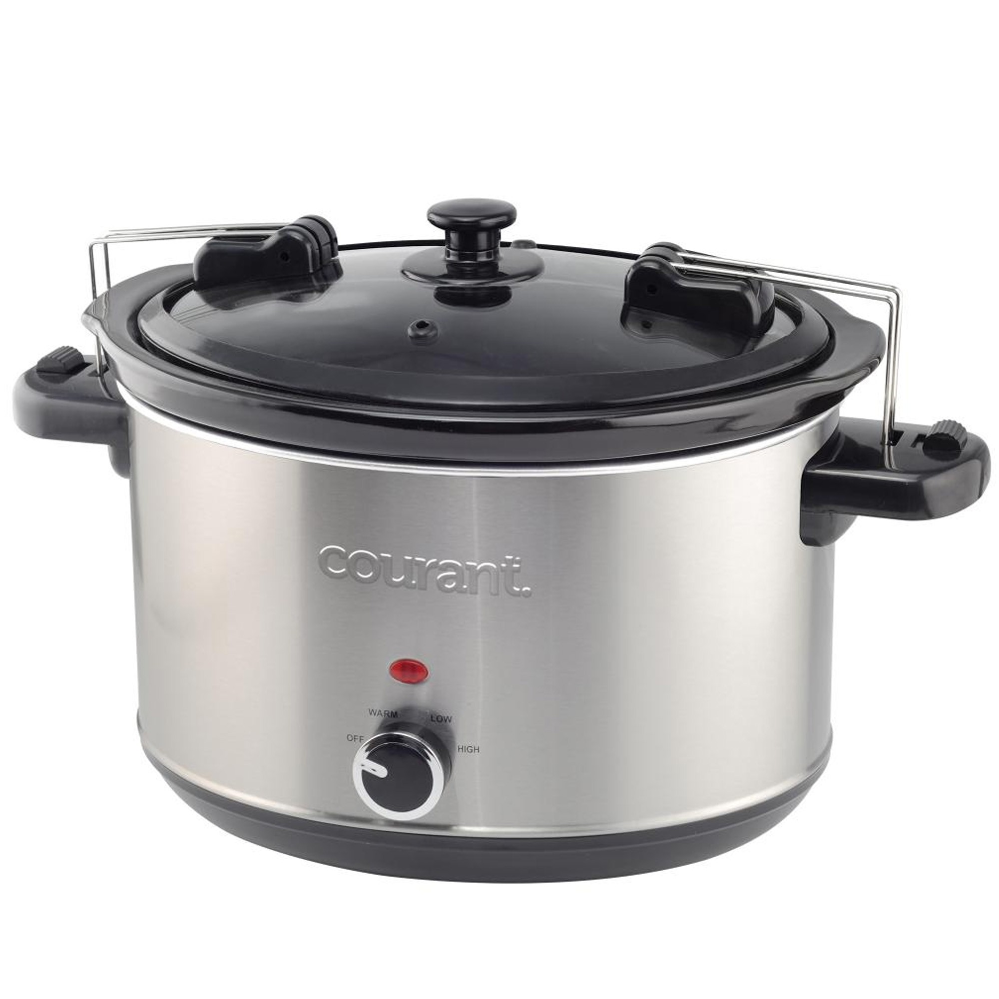 Courant 6-QT Locking Slow Cooker - Stainless Steel