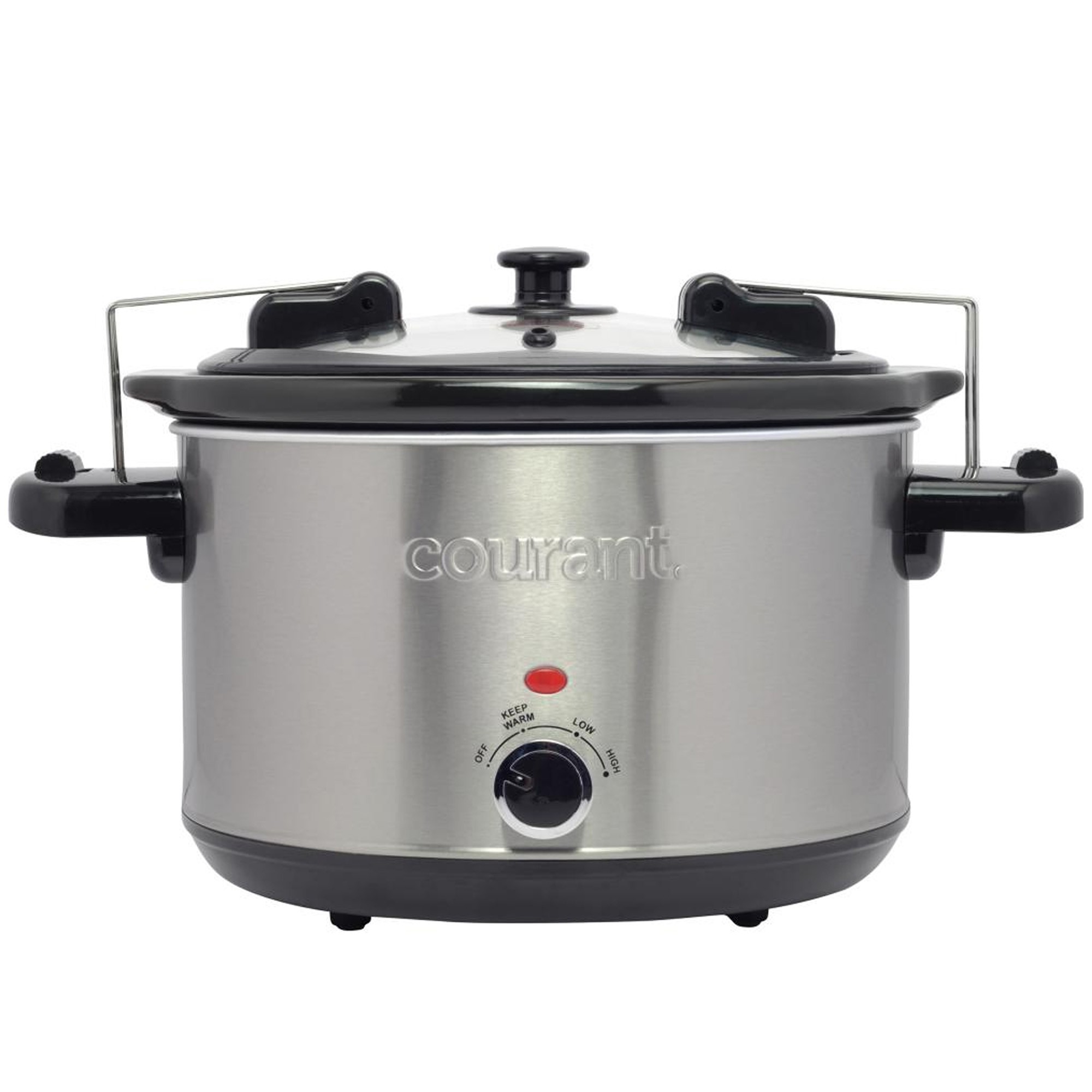 Courant 6-QT Locking Slow Cooker - Stainless Steel